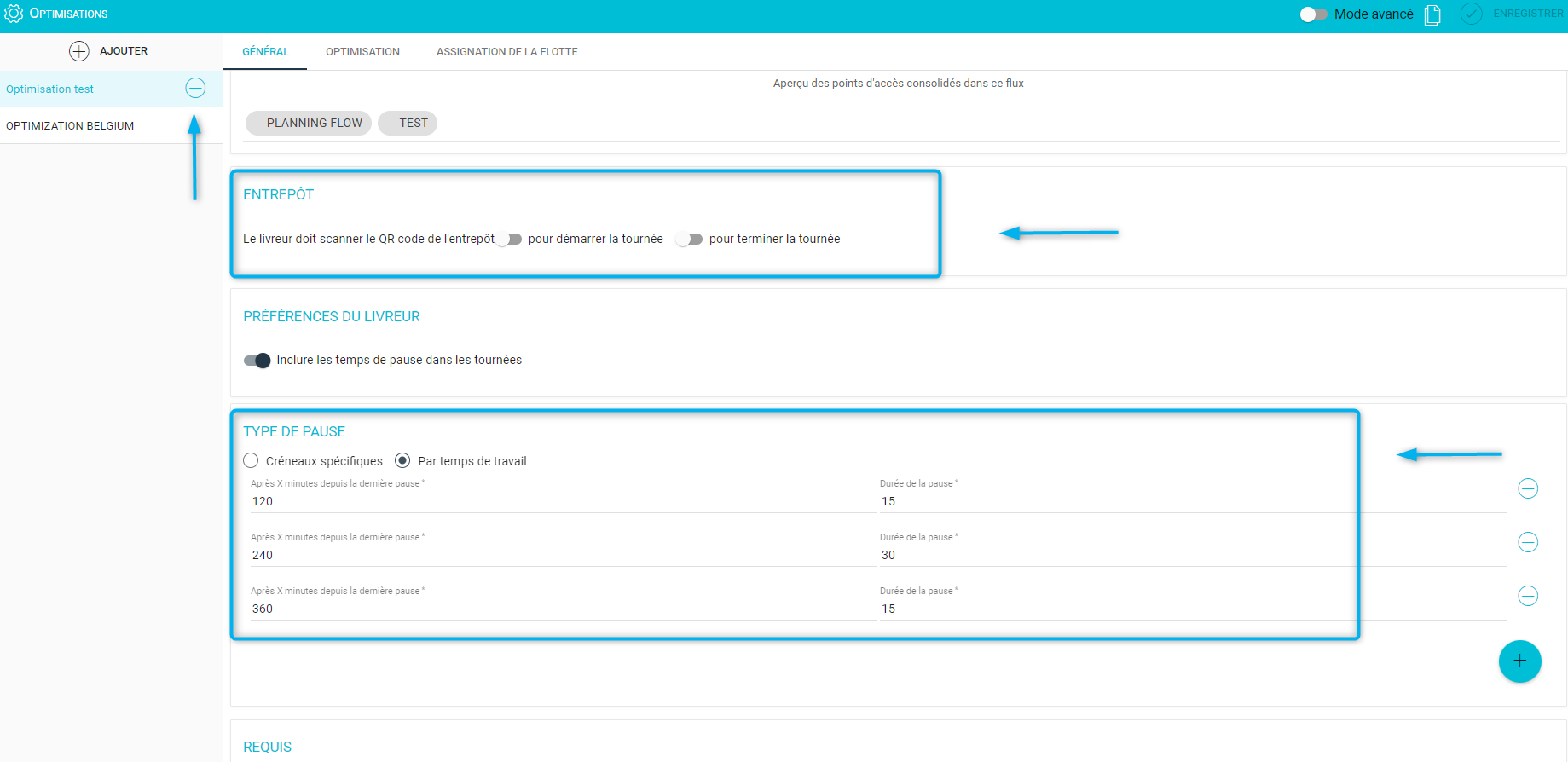 Comment configurer les temps de pauses? – URBANTZ | SUPPORT