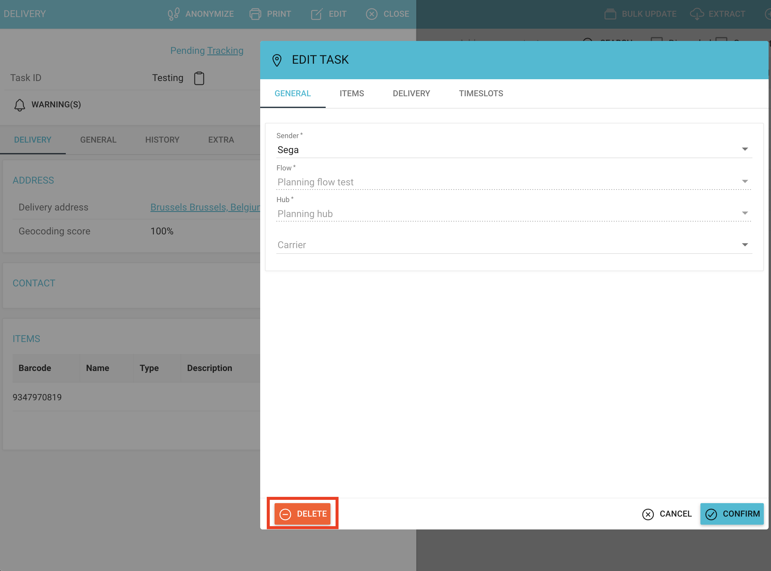 How to discard tasks – URBANTZ | SUPPORT