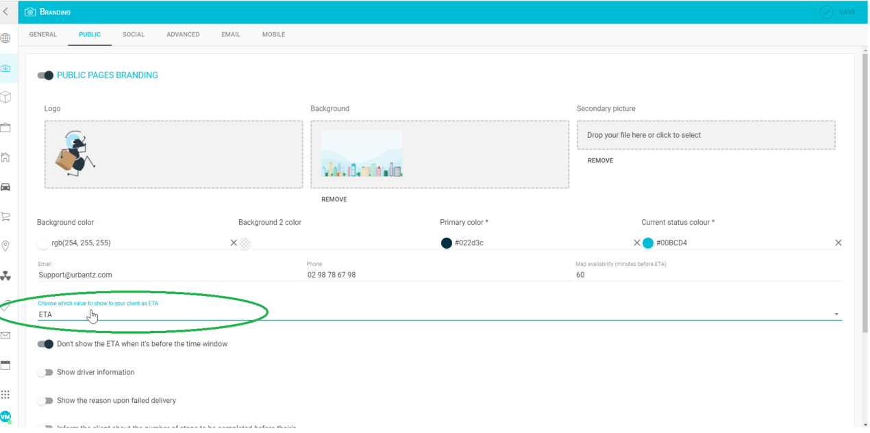 What are Time Window, ETA and Actual ETA? – URBANTZ | SUPPORT