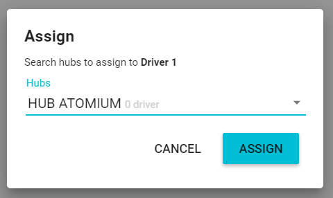 How to assign drivers to a hub ? – URBANTZ | SUPPORT